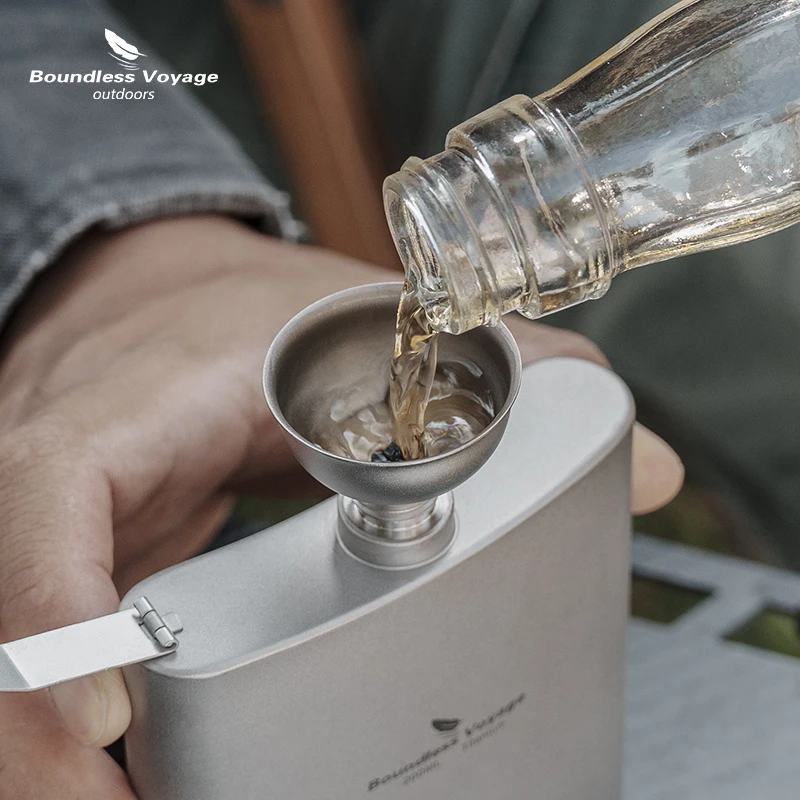 Boundless-Voyage-Mini-Titanium-Flagon-Funnel-Multi-use-Camping-Kitchen ...