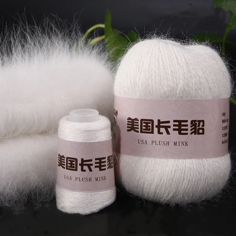 50g-20g-High-Quality-Long-Plush-Mink-Cashmere-Yarn-DIY-Hand-Knitting ...