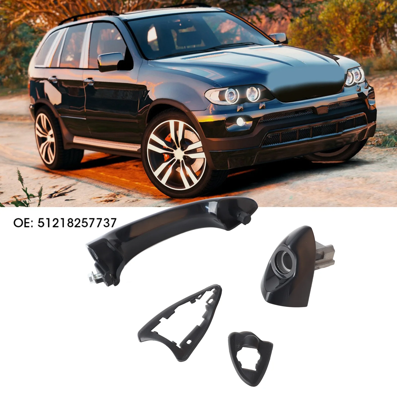 Driver Side Front Left Outside Exterior Door Handle Fit for BMW E53 X5 ...