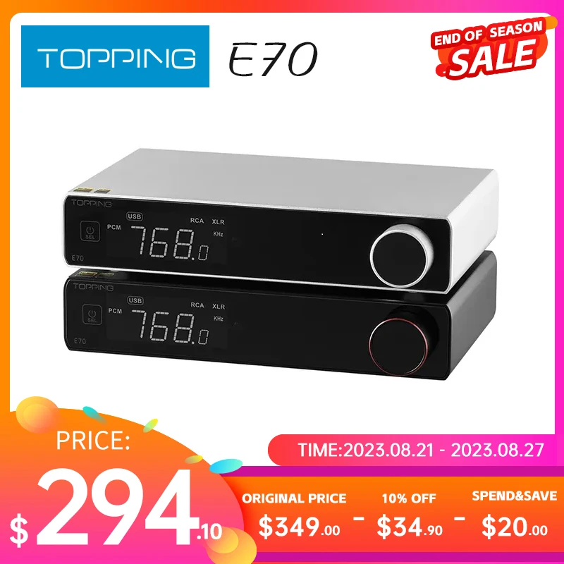 TOPPING-E70-ES9028Pro-Decoder-Bluetooth-5-1-XU316-Support-32Bit-768kHz ...