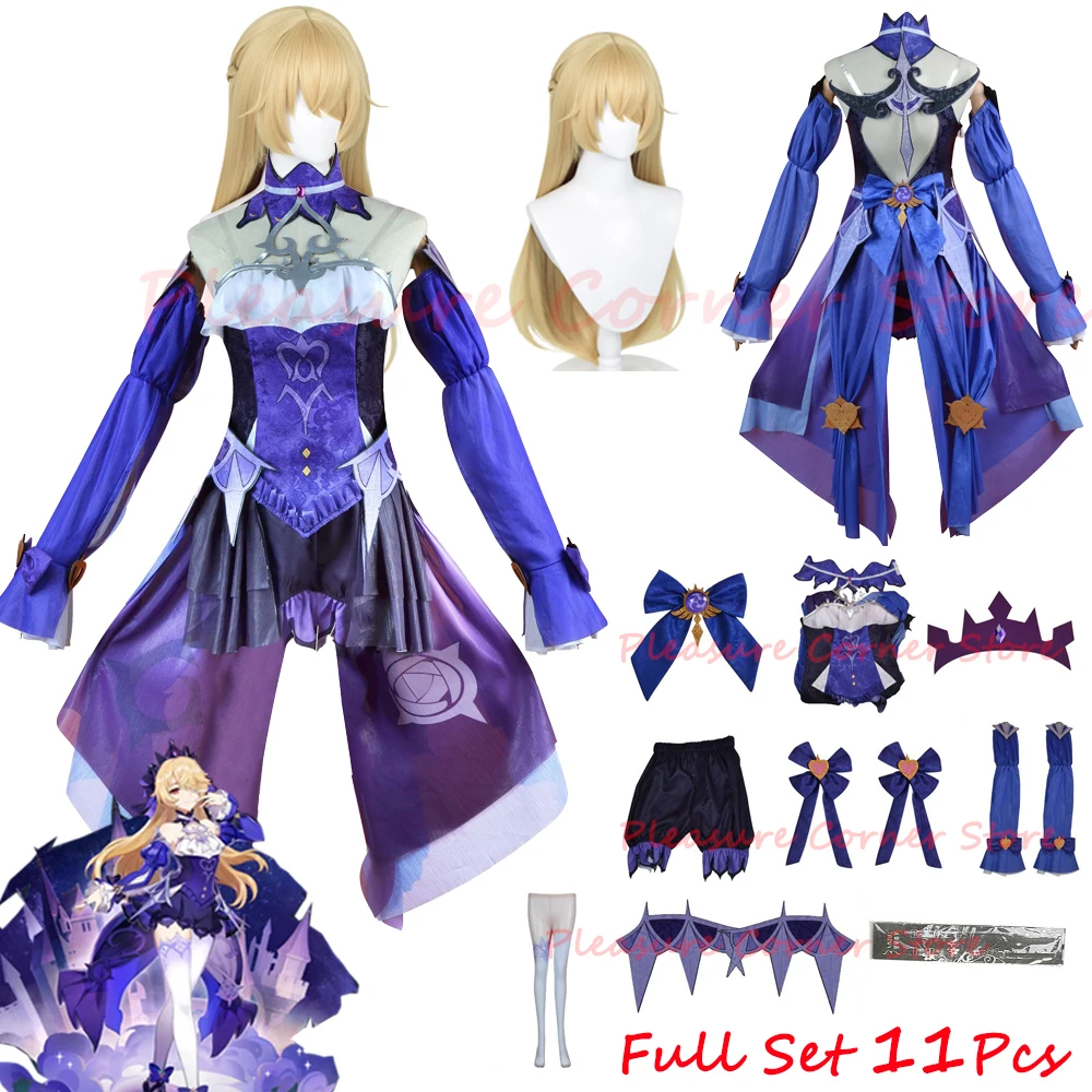 Genshin-Impact-Full-Set-11-Pcs-Fischl-Cosplay-Costume-New-Version-Ein ...