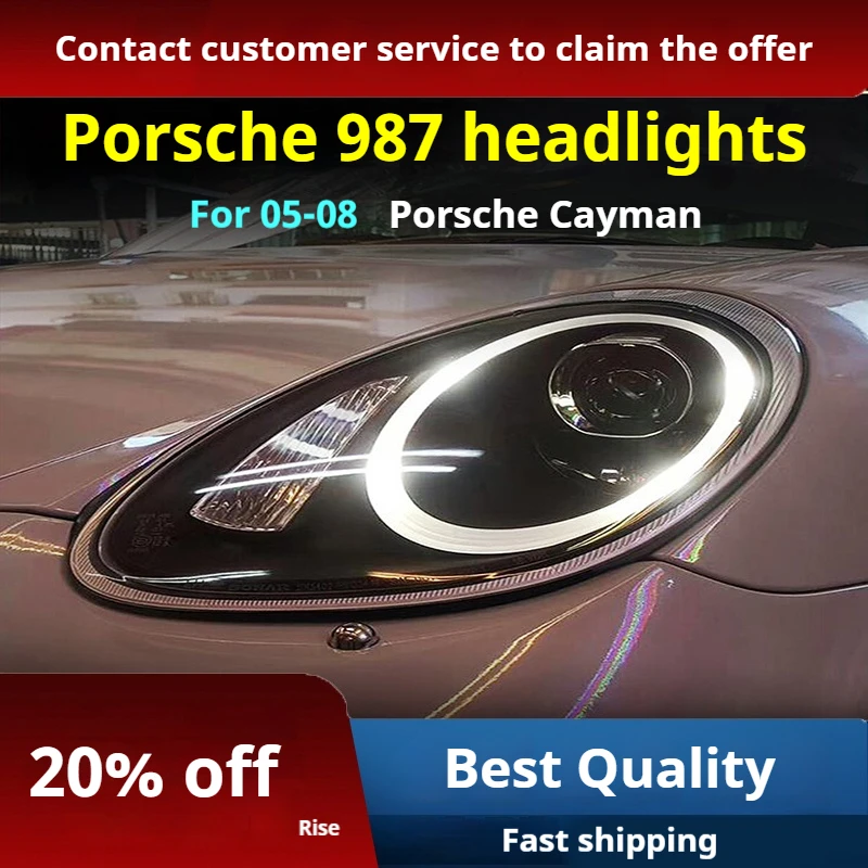 Headlights-for-Porsche-Cayman-987-2005-2008-Boxster-LED-Foco-for-Head ...