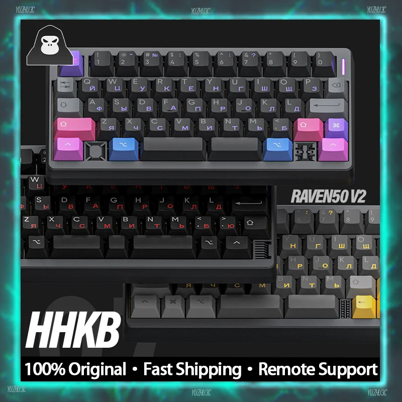Raven50 v2 teclado mecânico personalizado barebone kit bt 2.4g sem fio ...