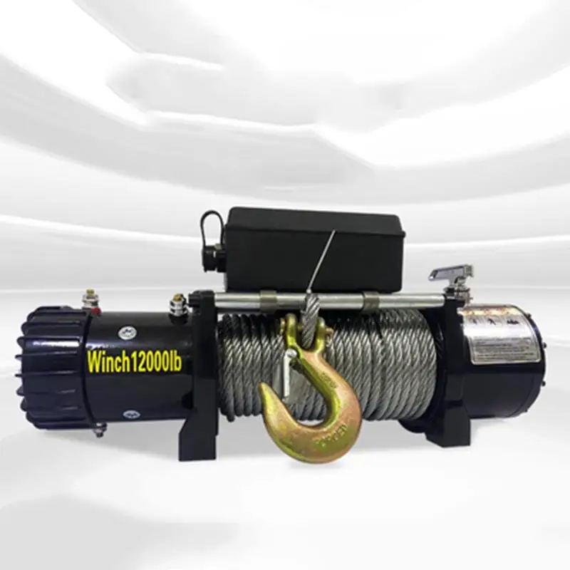 12v Electric Crane Winch Portable Off-road Vehicle Self-rescue Car ...