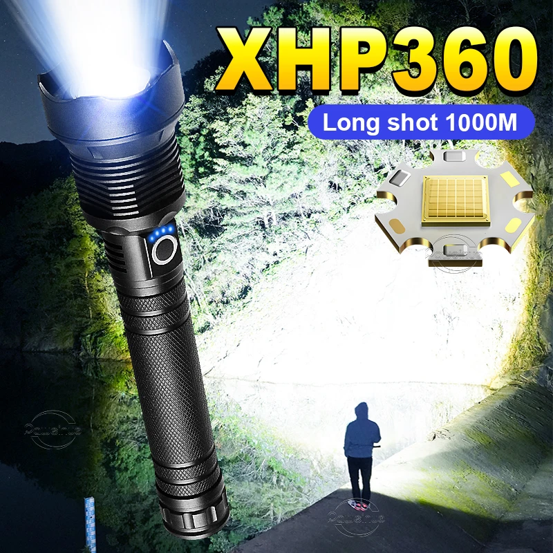 Linternas-LED-recargables-de-alta-potencia-XHP360-Ultra-potentes-con ...
