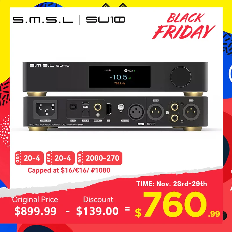 SMSL-SU-10-MQA-Decoder-Support-MQA-CD-Dual-ES9038PRO-XMOS316-DAC-32Bit ...