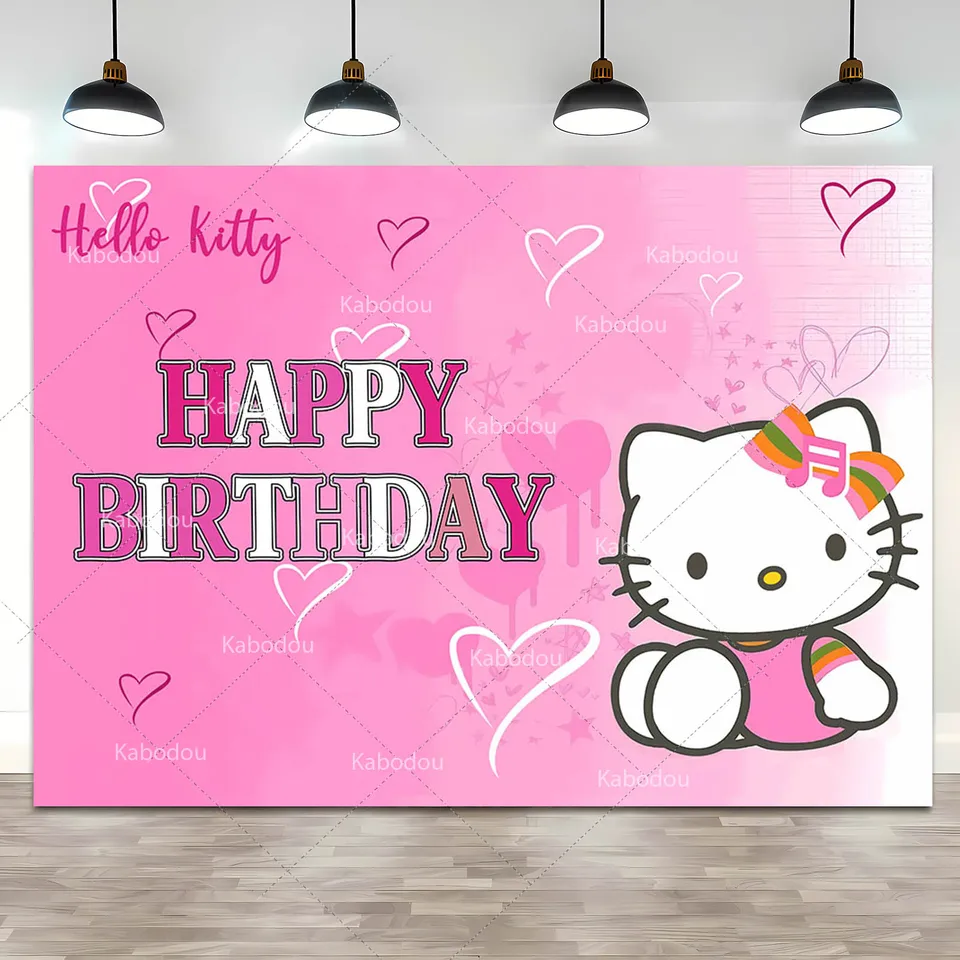 Roze Hello Kitty Achtergronden