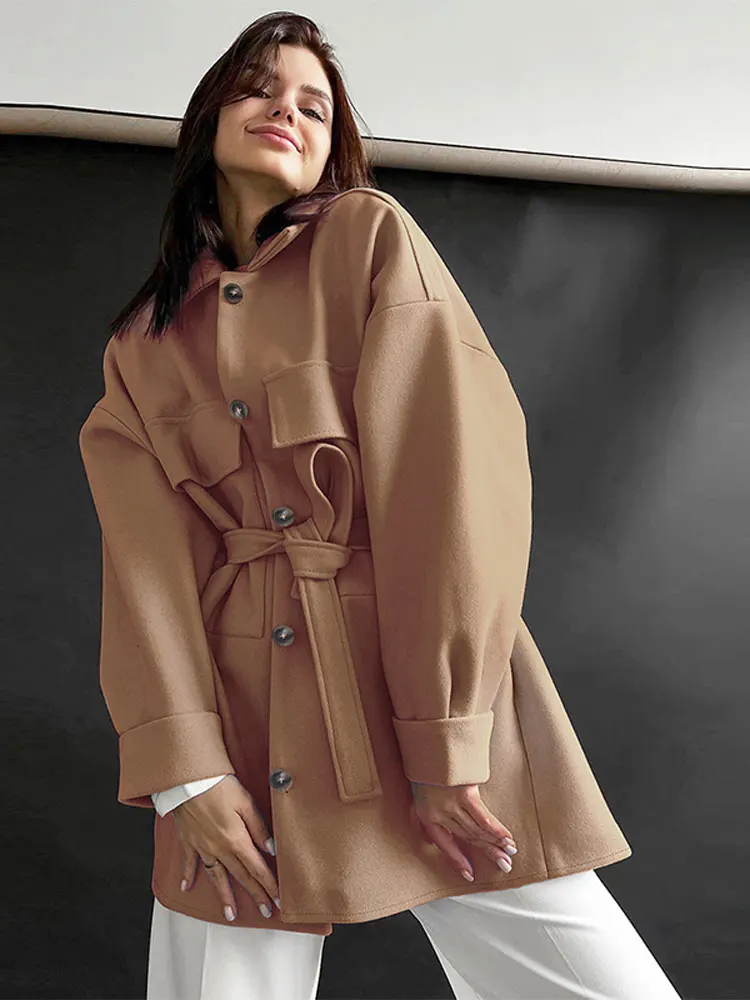 Women-Fashion-Slim-Woolen-Coat-Jacket-Office-Lady-Square-Collar-Single-Breasted-Winter-Warm ...