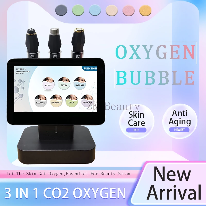 New-Arrival-3-In-1-Co2-Oxygen-Bubble-Machine-Facial-Massage-Skin ...