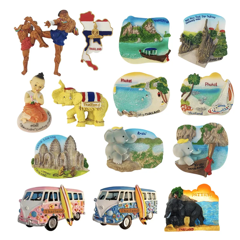 Asia Thailand Boxing Krabi Phuket Lopburi Tourist Souvenir Sticker ...