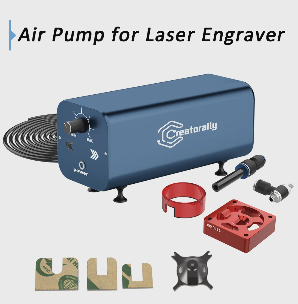 Creatorally Air Assist Kit for Laser 1-18L/Min Airflow Remove Smoke and ...