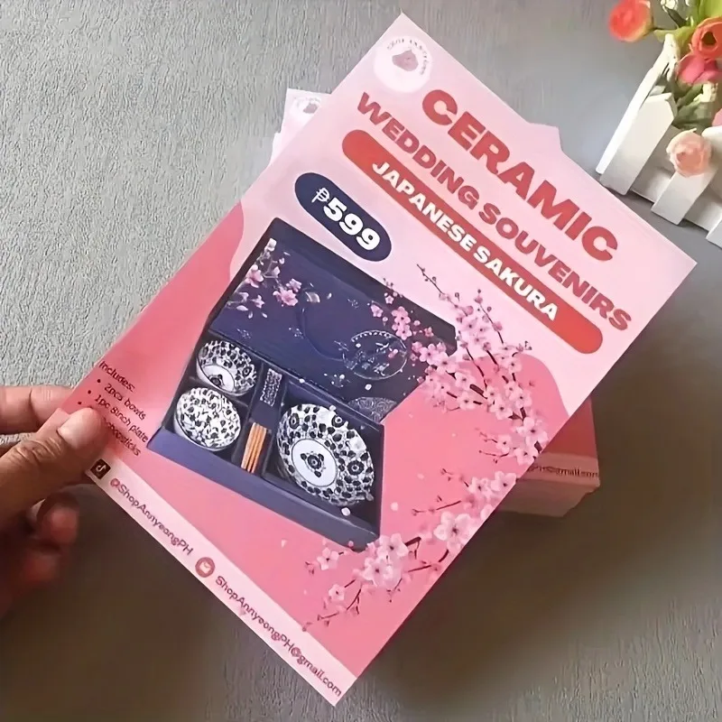 100pcs Custom A4 Flyer Printing Service Personalized Marketing Flyers ...