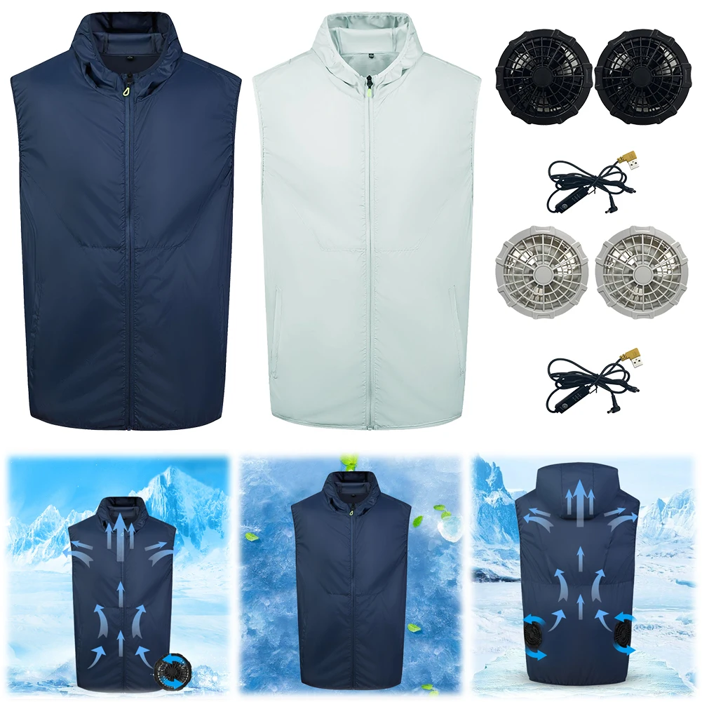 Summer-Air-conditioned-Clothes-for-Men-Women-Cool-Vest-Wearable-Cooling ...