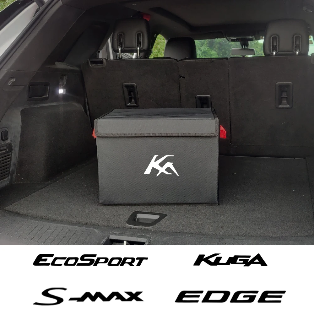 1 Pcs Car Trunk Folding Organizer Storage Box For Ford C-max Ecosport ...