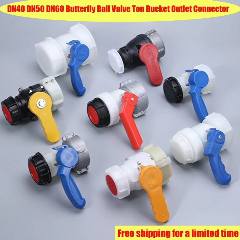 1000L-Ton-Barrel-IBC-Valve-Fittings-DN40-Butterfly-Valve-DN50-Ball ...