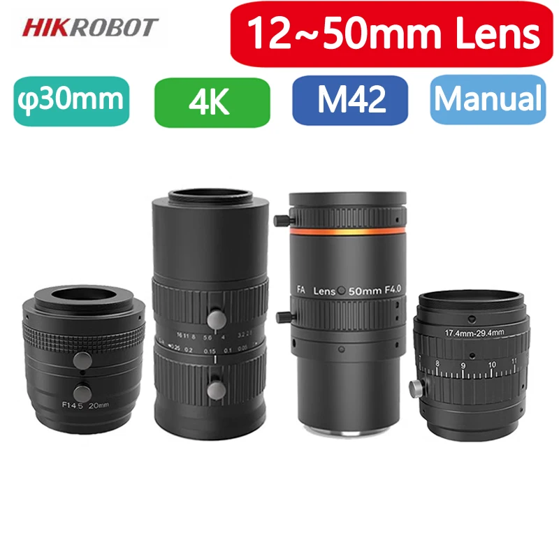 HikRobot-4K-Line-Scan-Lens-M42-Mount-Machine-Vision-Camera-Fixed-Focal ...