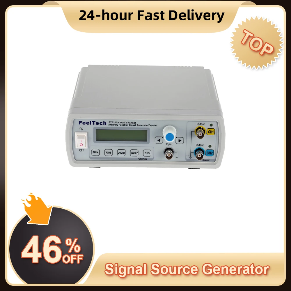 DDS-Dual-channel-Function-Signal-Source-Generator-Arbitrary-Waveform-Pulse-Frequency-Meter ...