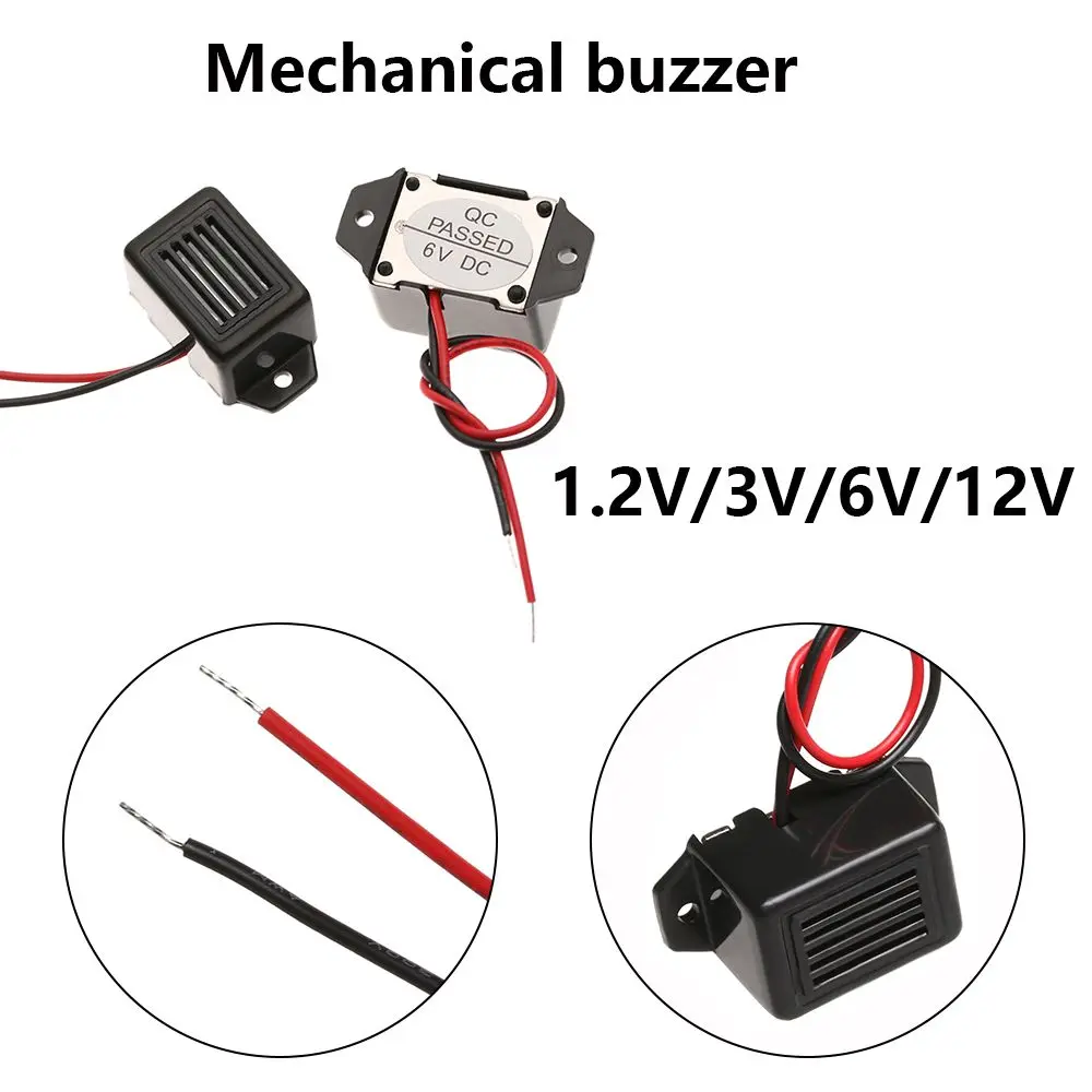 1pc Alarm Buzzer DC 1.2/3/6/12V 85dB Mini Electronic Alarm Buzzers ...