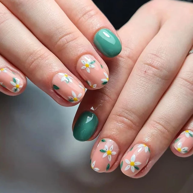 Cute Flower Nail Designs For Acrylic Nails