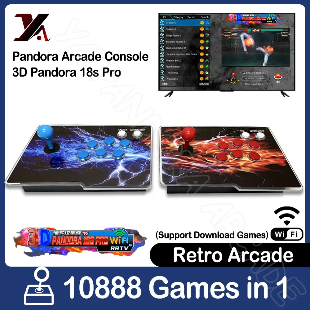3D Wi-Fi Pandora EX Arcade Box Machine 8000 10888 Games in 1 ...