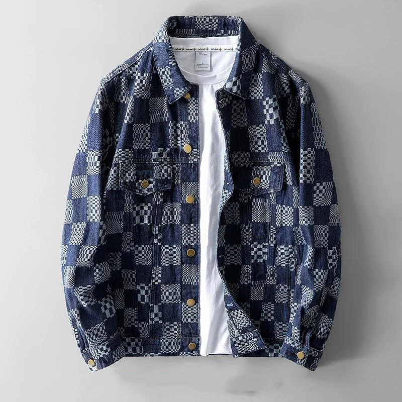 Spring-and-Autumn-New-Men-s-Loose-Chessboard-Plaid-Casual-Coat-Fashion ...