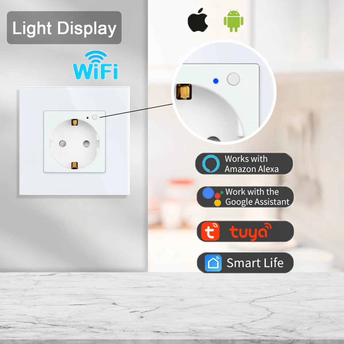 Enchufe-de-pared-inteligente-con-Wifi-est-ndar-europeo-16A-100V-240V ...