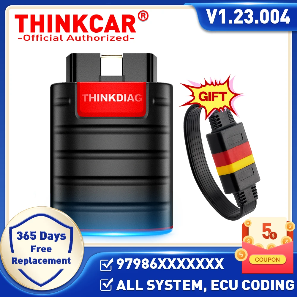 Thinkcar Thinkdiag Old Version V1.23.004 Car Diagnostic Tool Obd2 Code ...