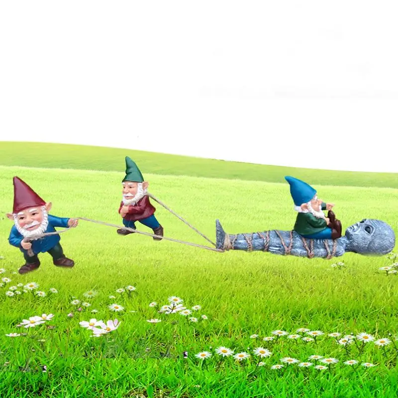 Alien-And-Gnome-Garden-Statue-Outdoor-Resin-Alien-Gnomes-Dwarf-Set ...