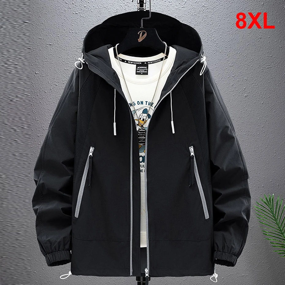 8XL-Plus-Size-Windbreaker-Jacket-Men-Hooded-Coats-Fashion-Casual ...