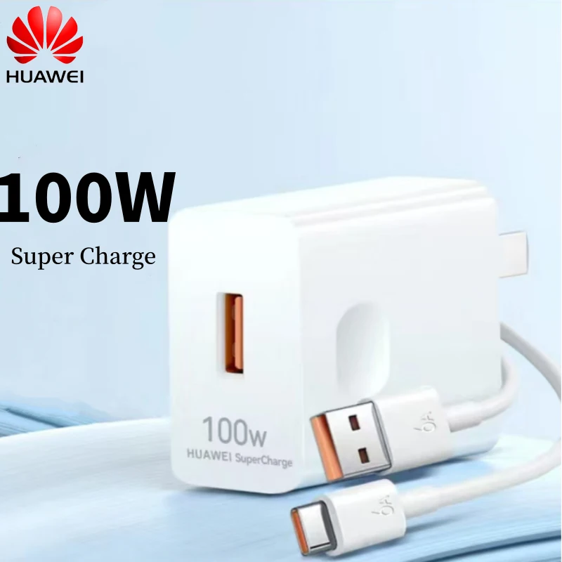 Original HUAWEI 100W Fast Charger EU/US SuperCharge Power Adapter 6A 1/ ...