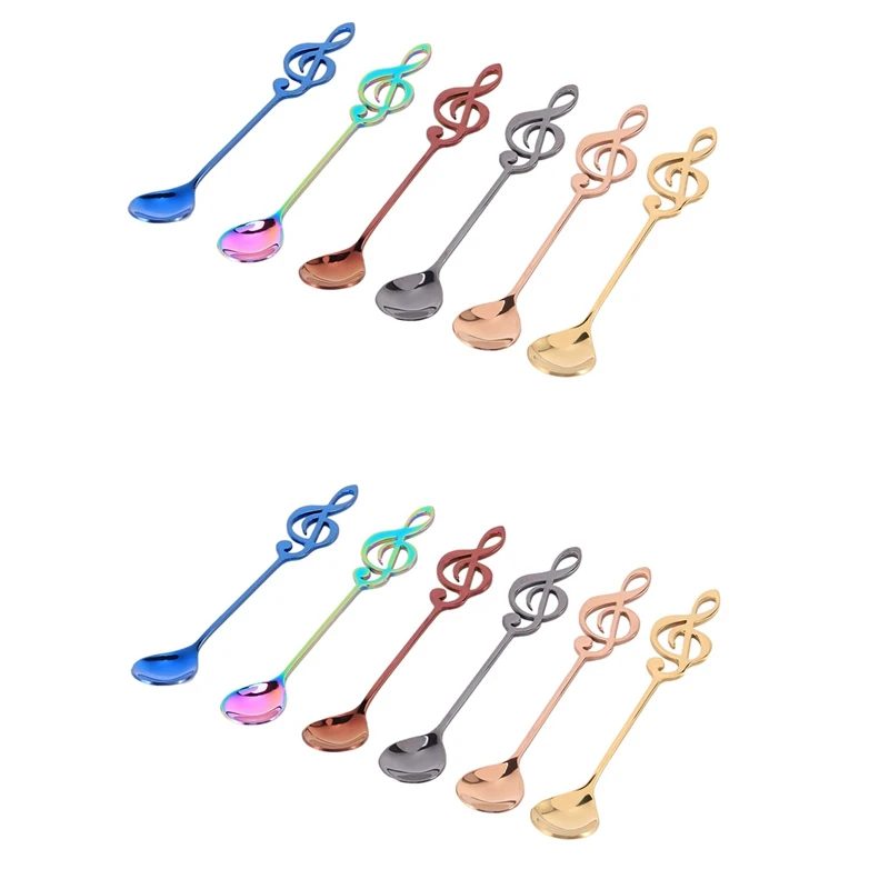 Music-Note-Spoons-12-Pack-Creative-Cute-Teaspoons-18-10-Stainless-Steel ...
