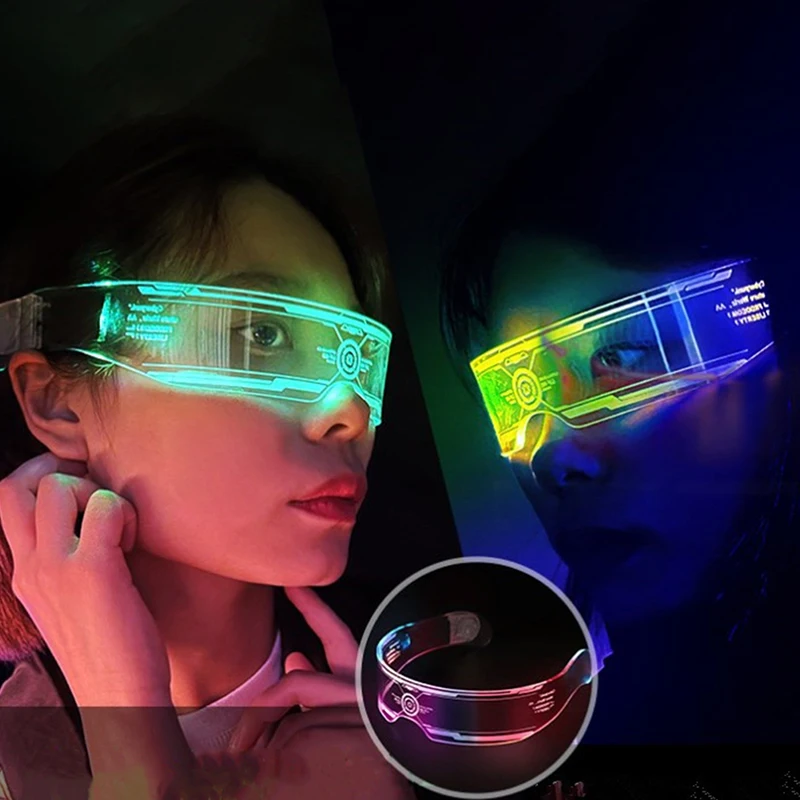 Fashion-Luminous-Decorative-Glasses-Neon-Party-Decoration-LED ...