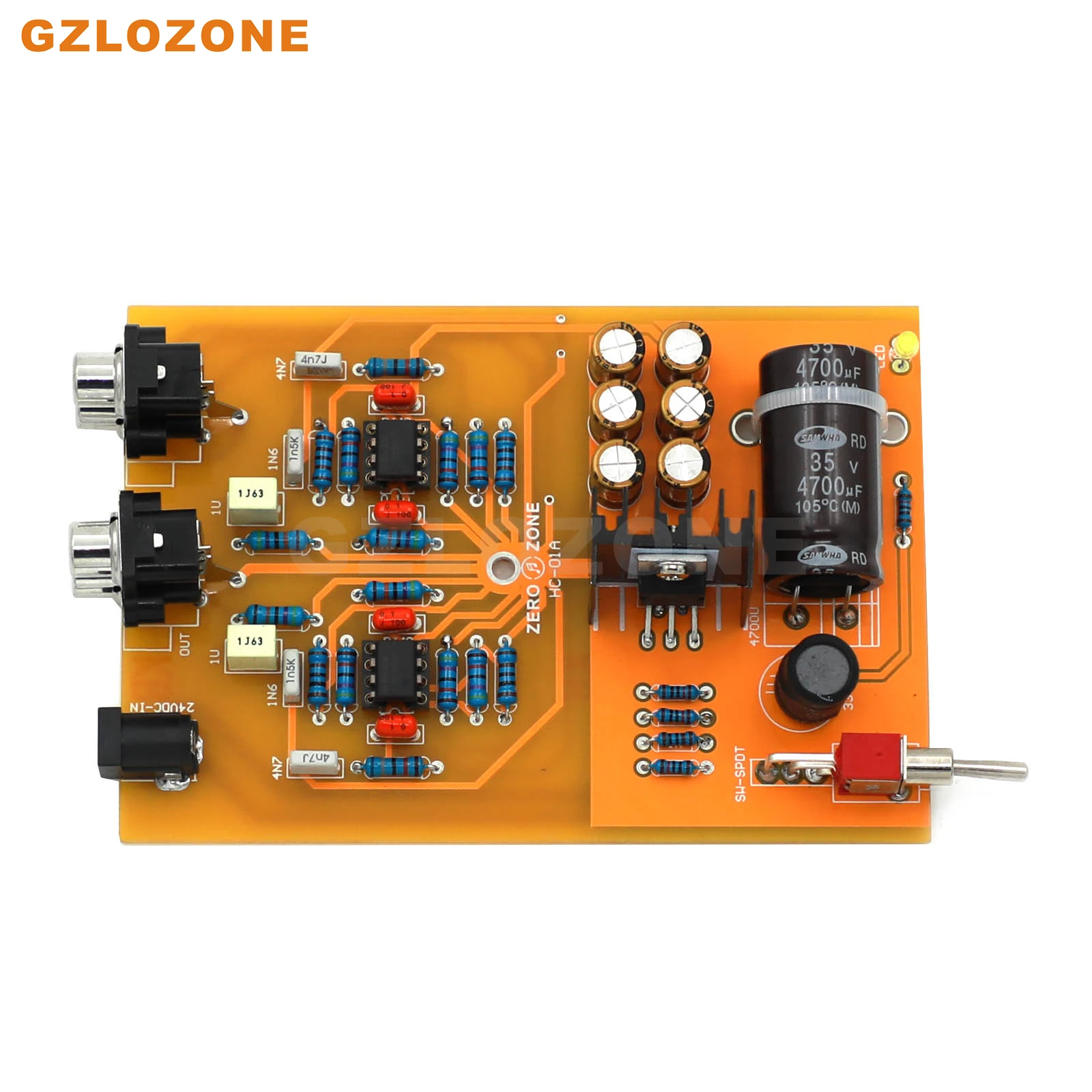 ZEROZONE Stereo MM Turntable Preamplifier HC 01A Phono Amplifier DIY ...