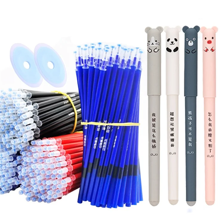 STYLO,Black set--papeterie Stylos à Gel effaçables animaux, 25 pièces ...