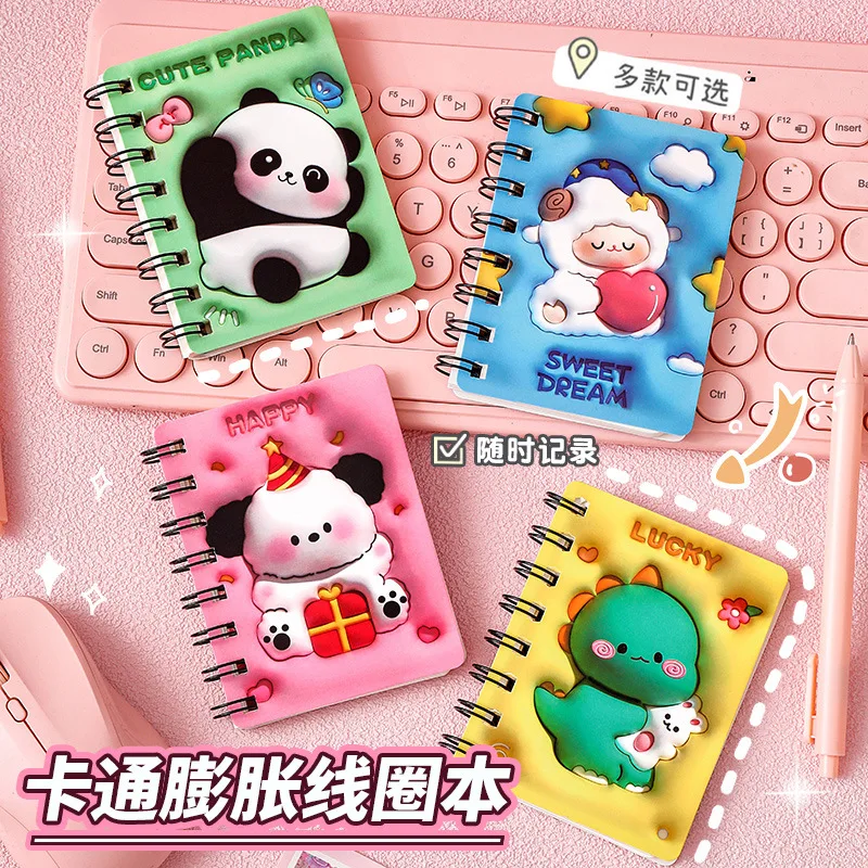 1pcs-Cartoon-Expanded-3D-Coil-Notebook-Student-A7-Portable-Mini-Notepad ...