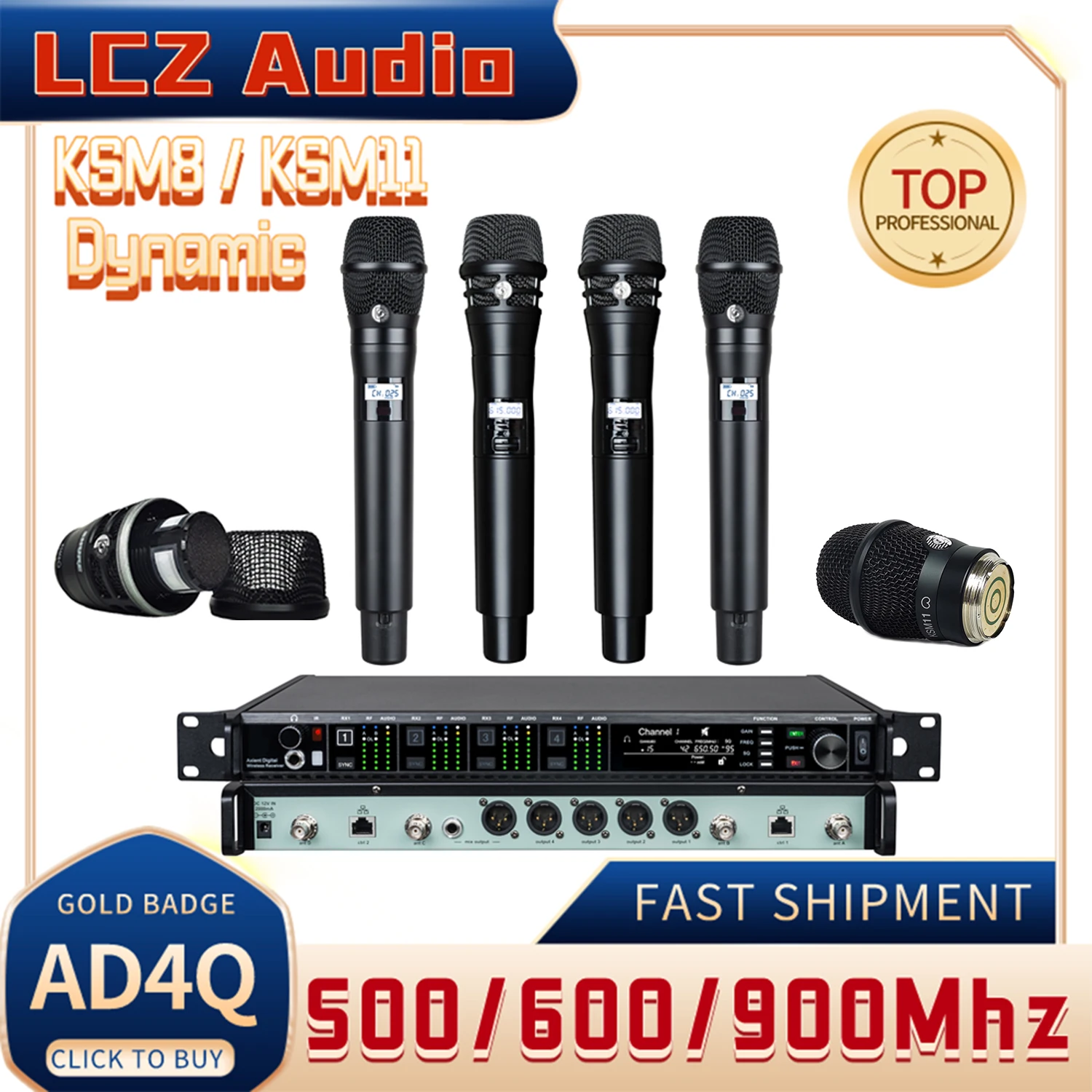 AD4Q-Professional-Wireless-Microphone-4-Channel-KSM8-KSM11-True ...