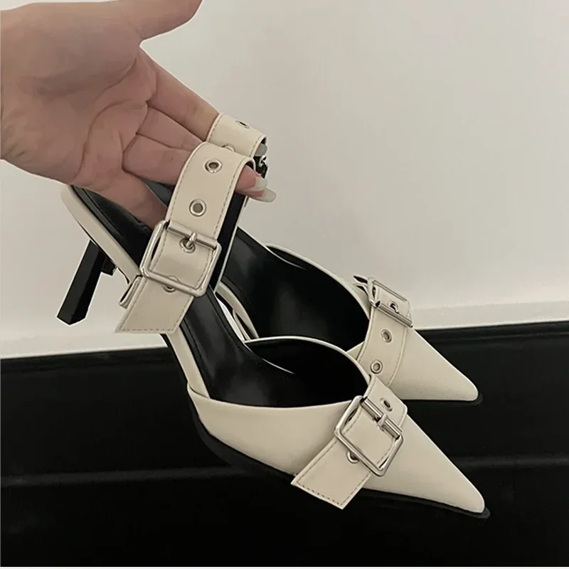 Summer Women's Designer Mules High Heels Sandals Luxury Stiletto ...
