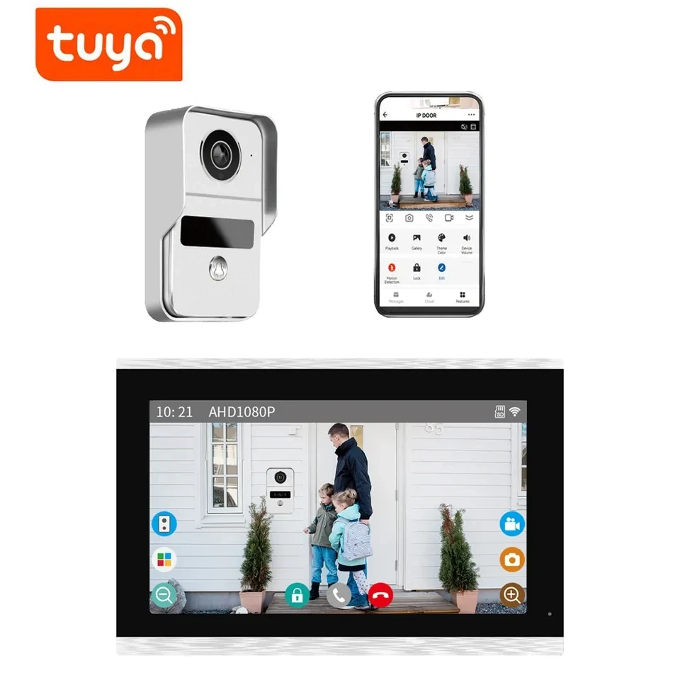 1080P-Tuya-Smart-10-inch-Wireless-Wifi-Video-Door-Phone-Home-Intercom ...
