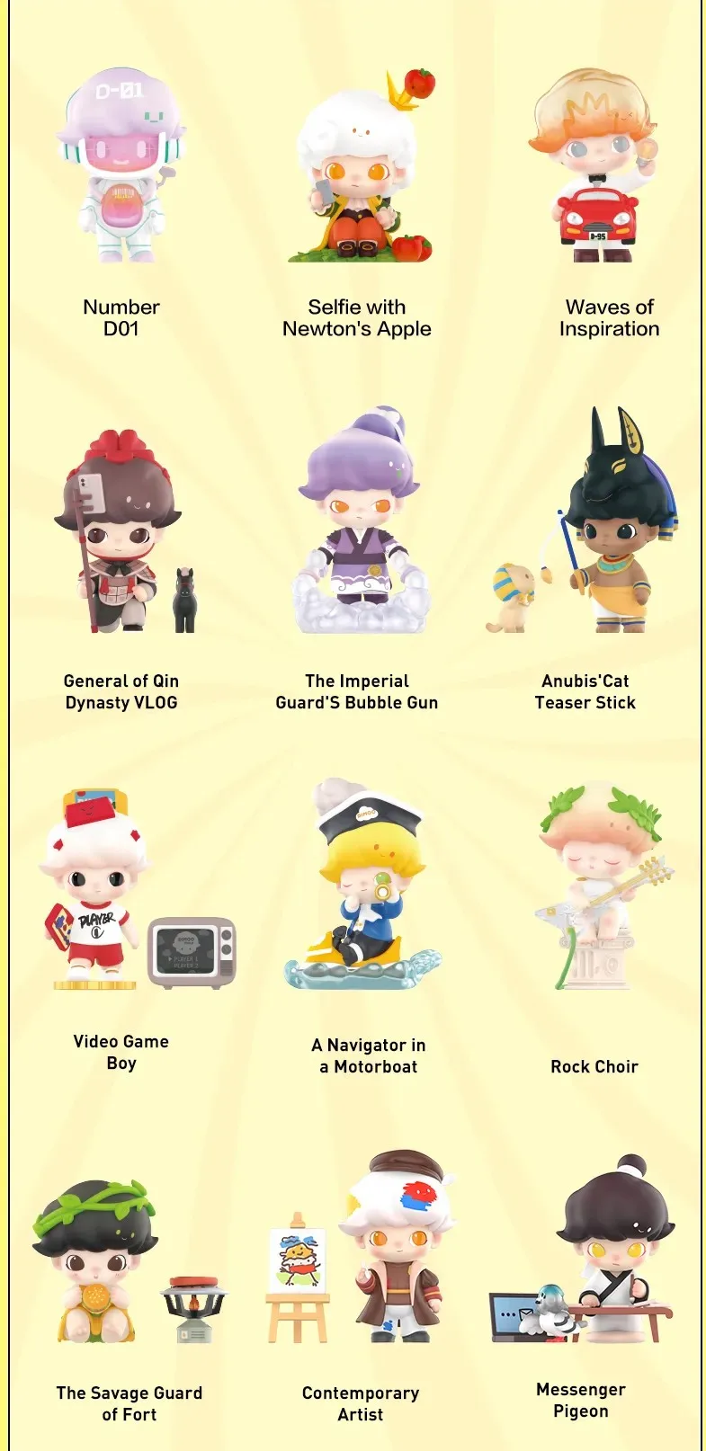 POP MART Dimoo Time Roaming Series Caja Sorpresa Juguetes Caja ...