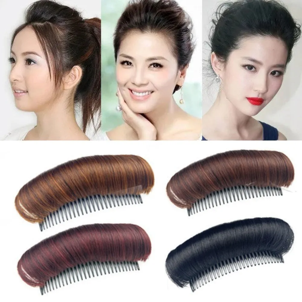 Puff-Hair-Head-Cushion-Synthetic-Hair-Pad-Invisible-Fluffy-Hairs-Pad ...