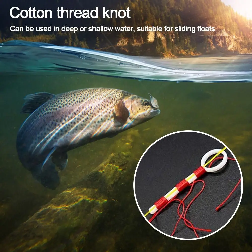 50pcs-Plastic-Cotton-Thread-Bobber-Looper-3Colors-Cotton-Thread-Stop ...