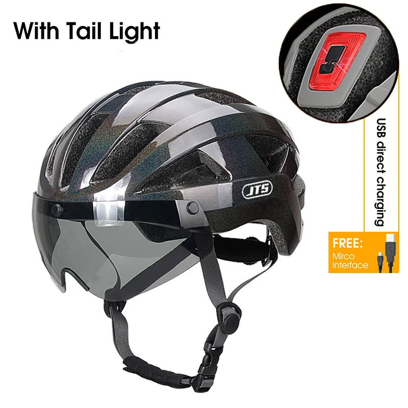 Bike-Riding-Helmet-With-Windshield-Road-Bike-Integrated-Breathable ...