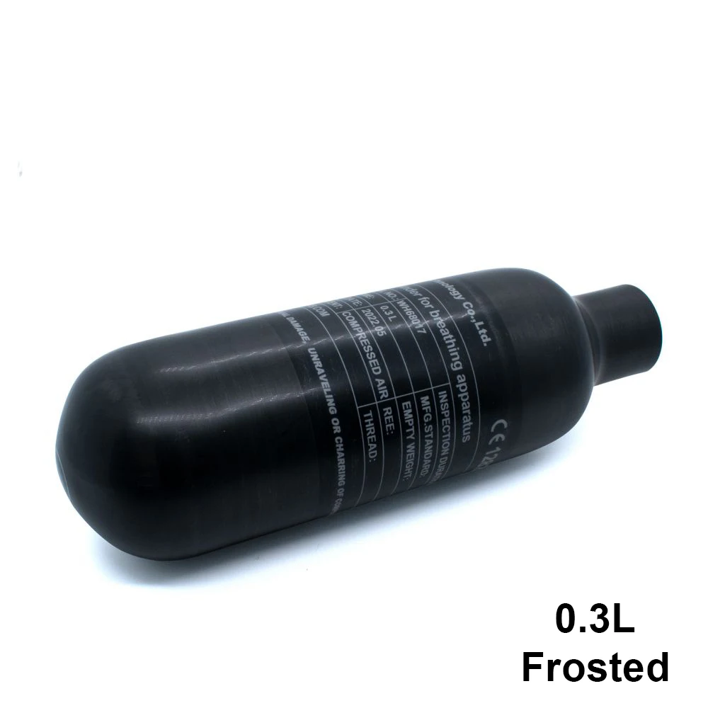 0-3L-4500Psi-300Bar-30Mpa-300cc-Matte-Carbon-Fiber-Cylinder-High ...