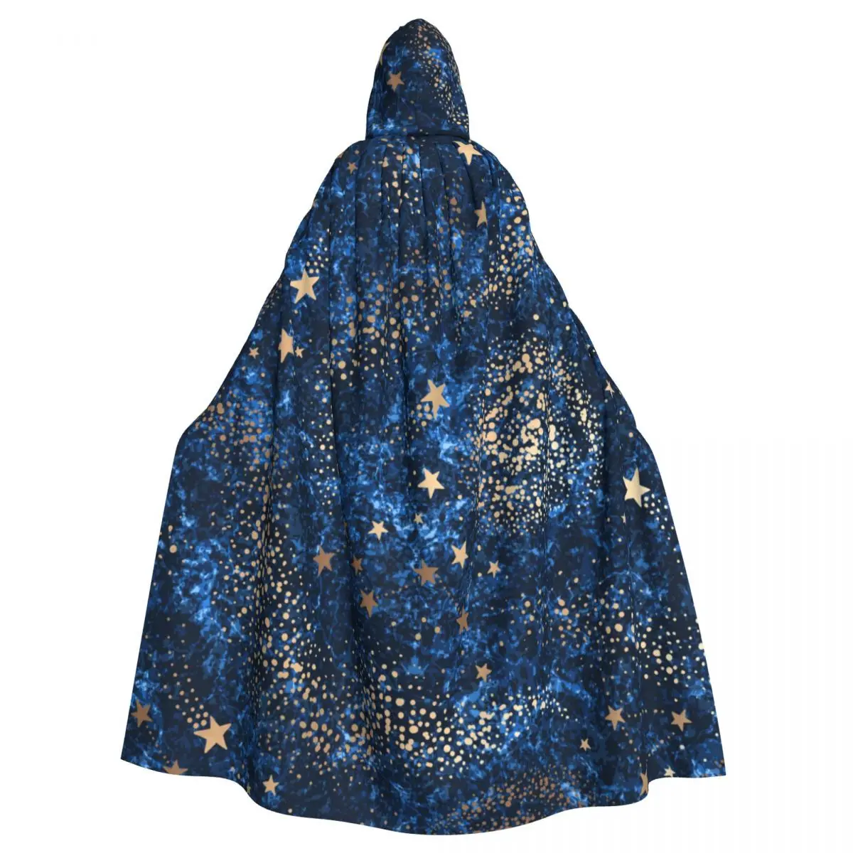 Long-Cape-Cloak-Gold-Nebula-Constellations-And-Stars-Hooded-Cloak-Coat ...
