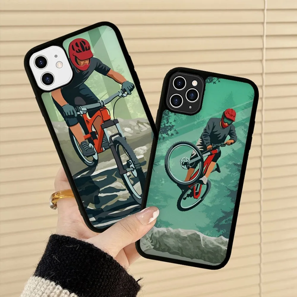 Mountain-Bike-Bicycle-Phone-Case-Silicone-PC-TPU-Case-For-iPhone-14-11 ...