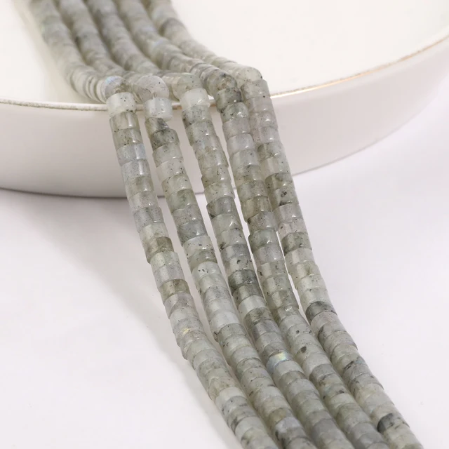 Natural Stone Rondelle Bead 4x2mm Turquoise Quartz Jasper Flat Round ...