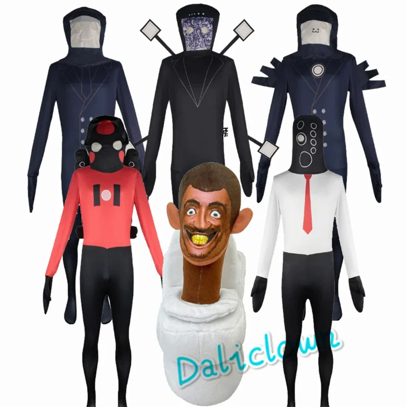 Skibidi-Toilet-Camara-Camera-Man-Speaker-Man-TV-Man-Cosplay-Costume ...