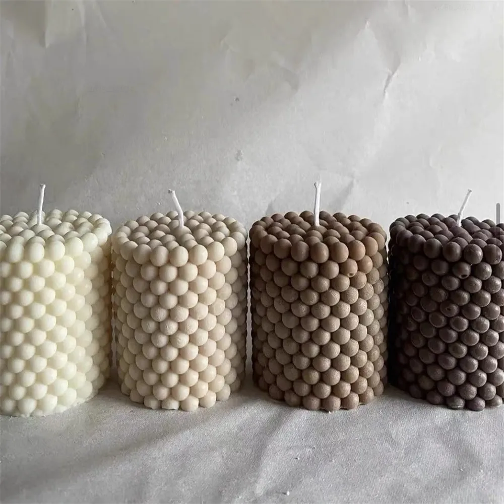DlY Bubble Candle Mold Cylindrical Candle Making Mold, Resin Clay ...