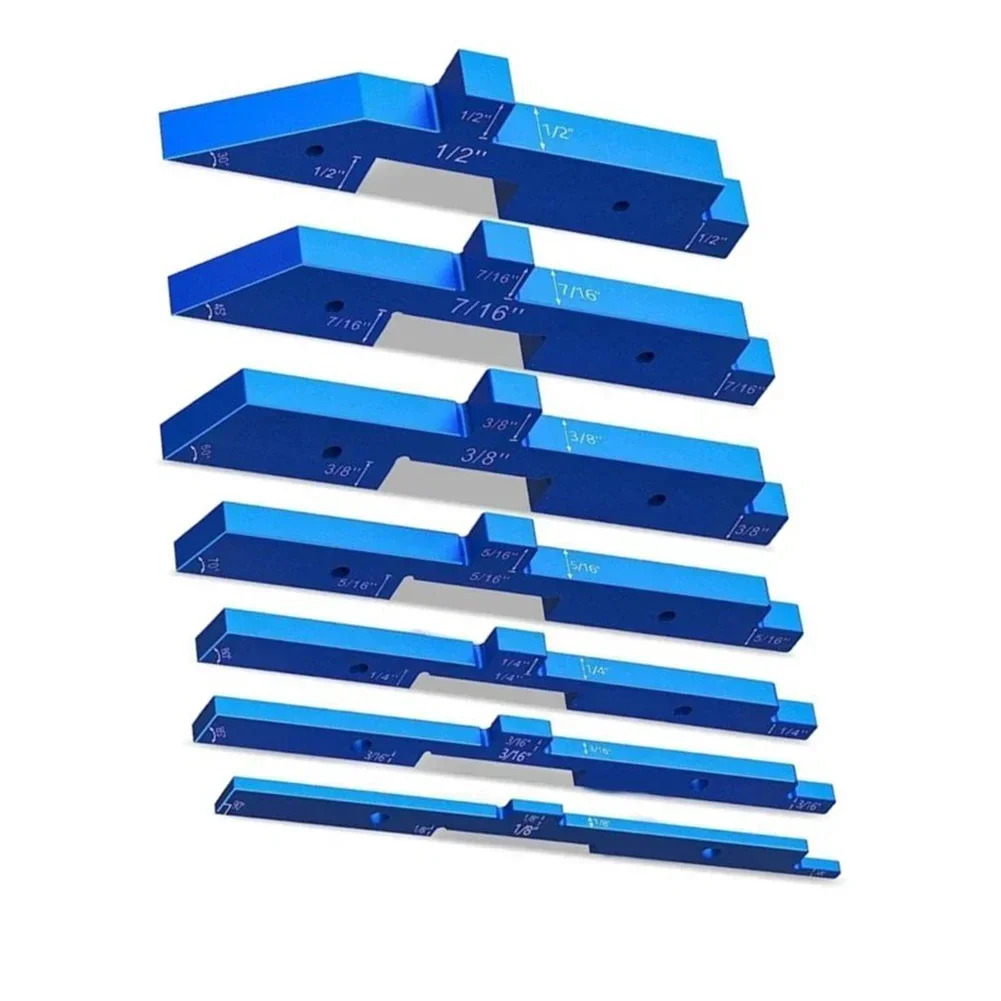 7pcs-Router-Table-Setup-Bars-Aluminum-Setup-Blocks-Height-Gauge-Router ...