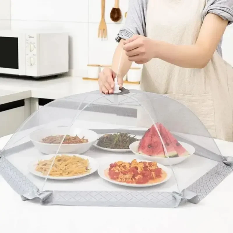 Transparent-Fly-Proof-Table-Cover-Collapsible-Transparent-Food-Insect ...